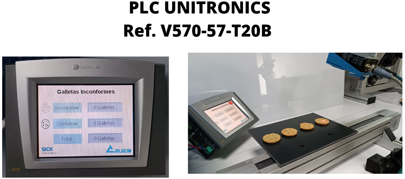 Inspección de Calidad de Galletas con sensores SICK y PLC Unitronics ...