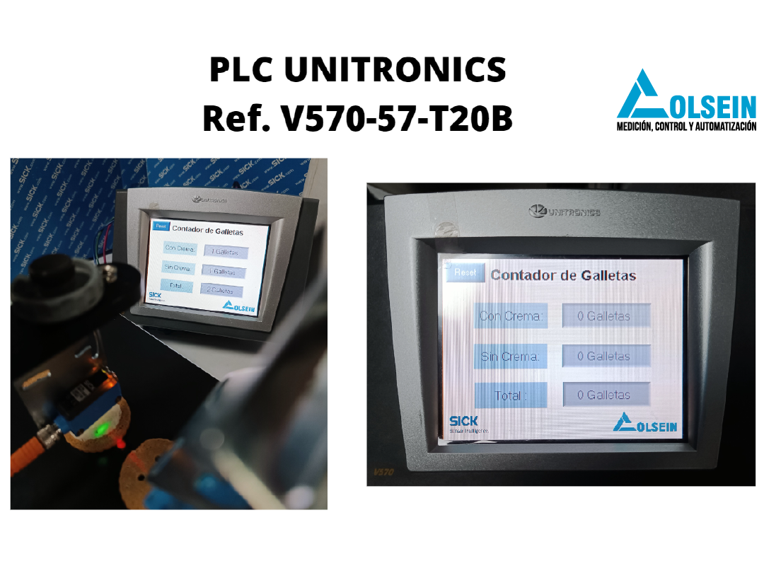 Detección de Crema Sobre Galletas con Sensores SICK y PLC Unitronics ...